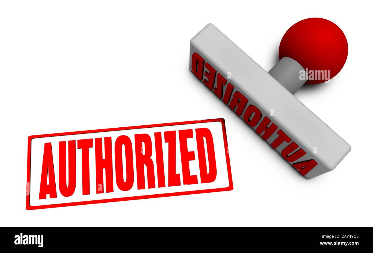 Authorized authorization hi-res stock photography and images - Alamy