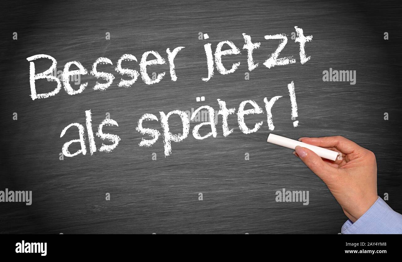 Better now later hi-res stock photography and images - Alamy
