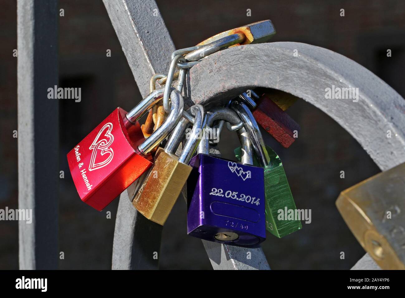 Love lock hi-res stock photography and images - Alamy