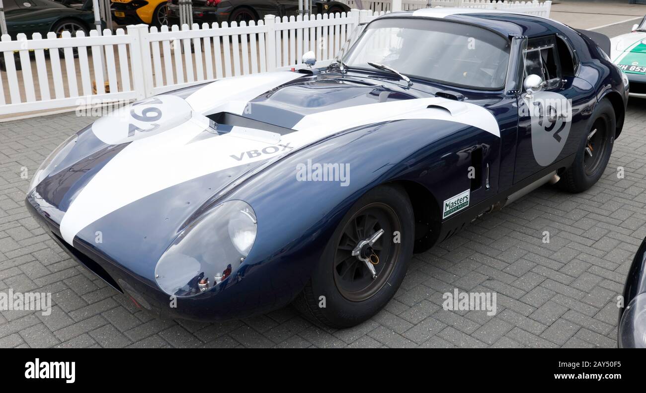 A 1965, Blue and White, Shelby Daytona Cobra, in the International ...
