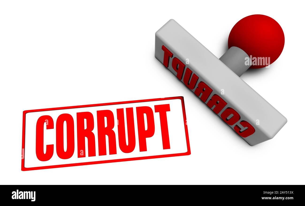 Corruption stamp Cut Out Stock Images & Pictures - Alamy