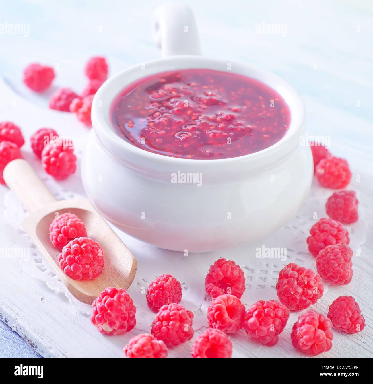 raspberry and jam Stock Photo - Alamy