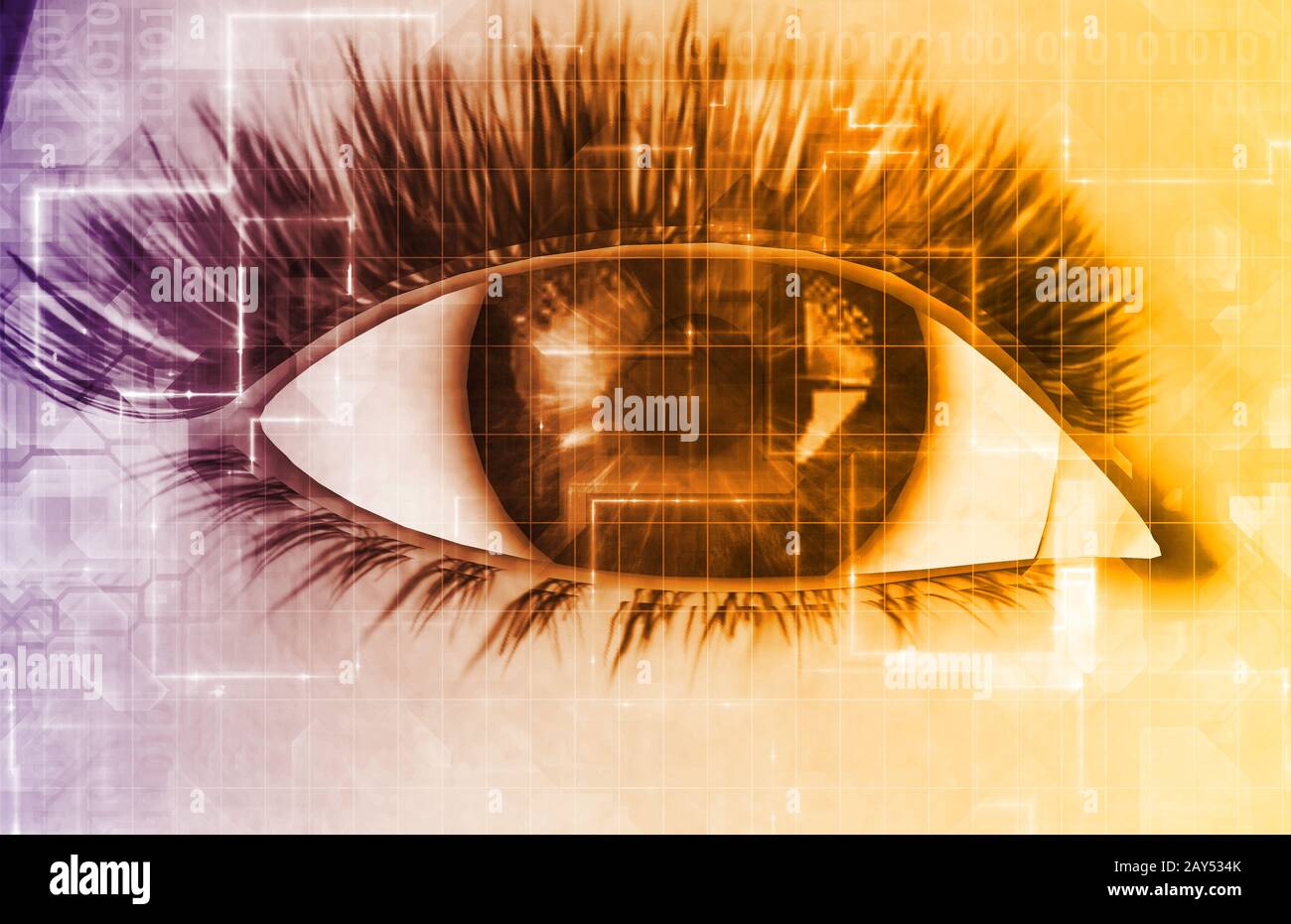Retinal Scan Stock Photo - Alamy