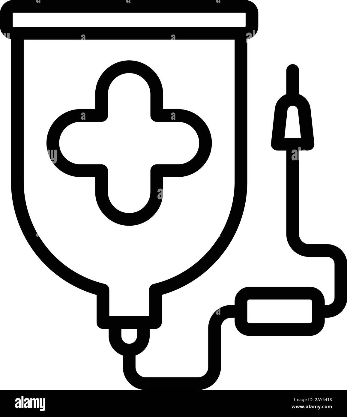 Medical blood bag icon, outline style Stock Vector Image & Art - Alamy