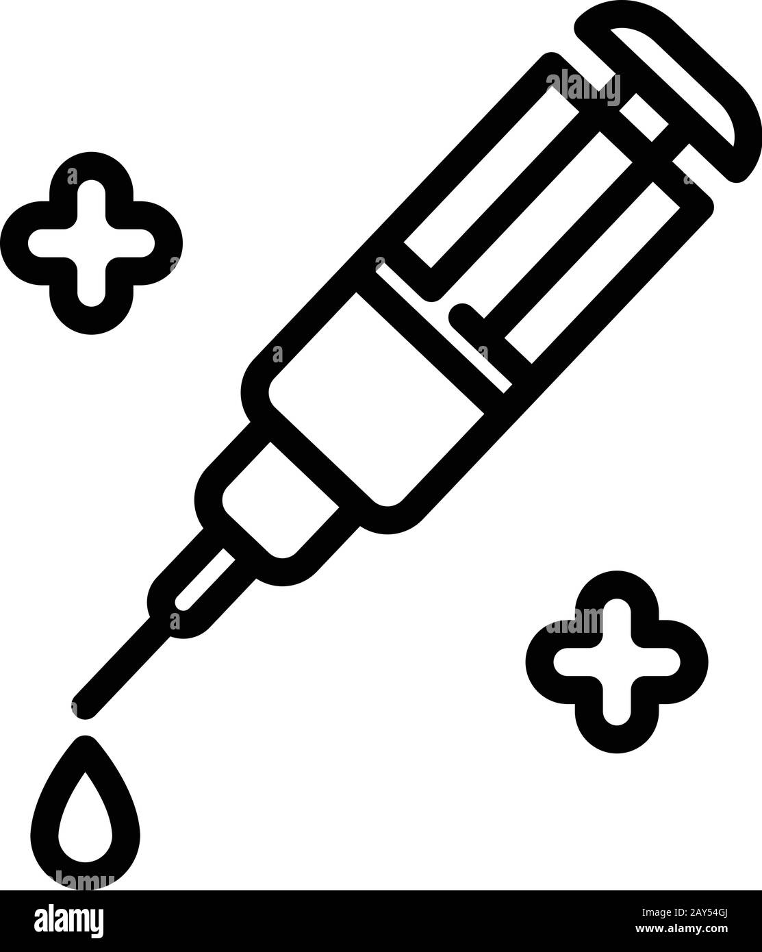 Anesthesia syringe icon, outline style Stock Vector Image & Art - Alamy