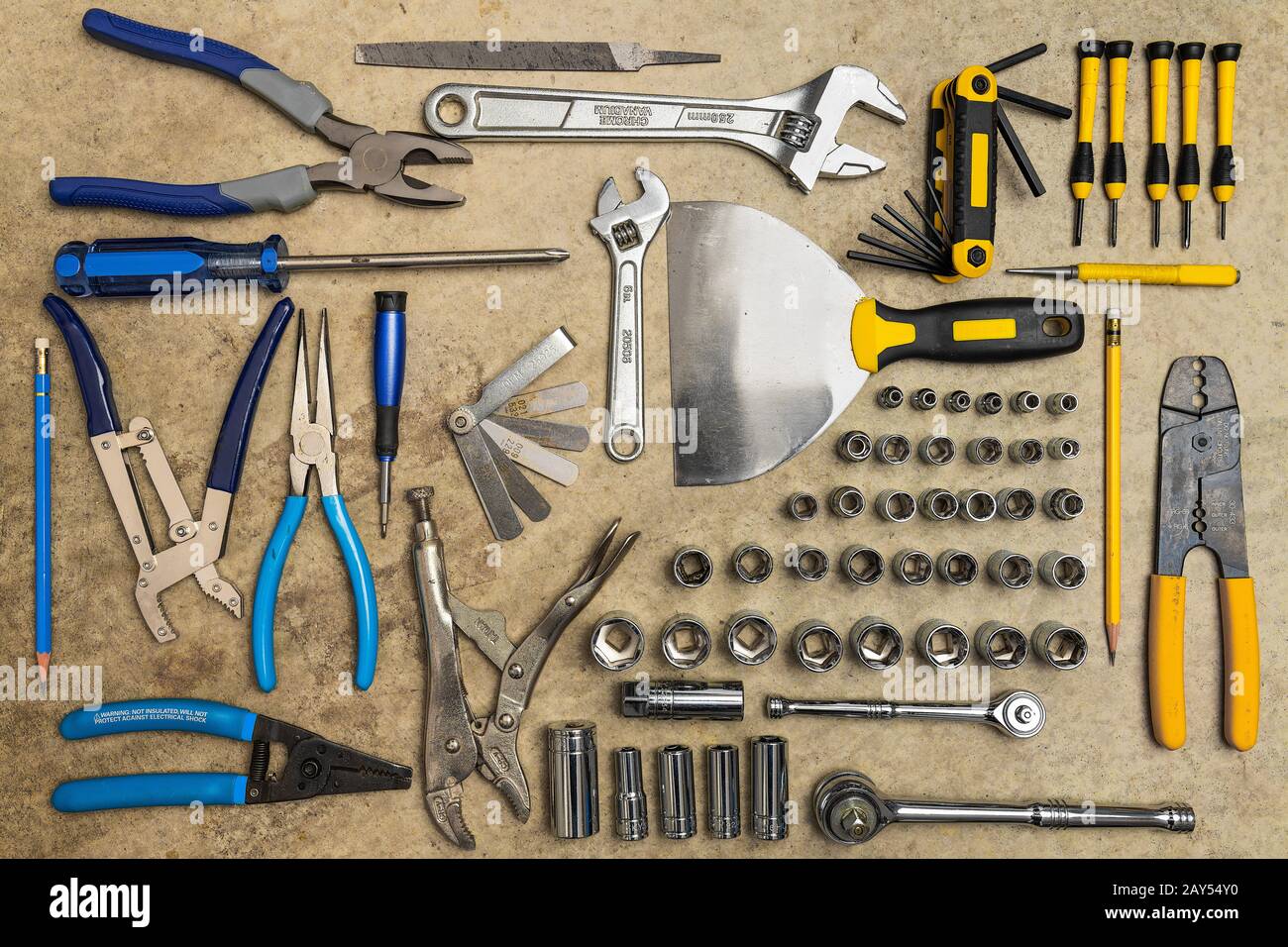 Variety of tools hi-res stock photography and images - Alamy