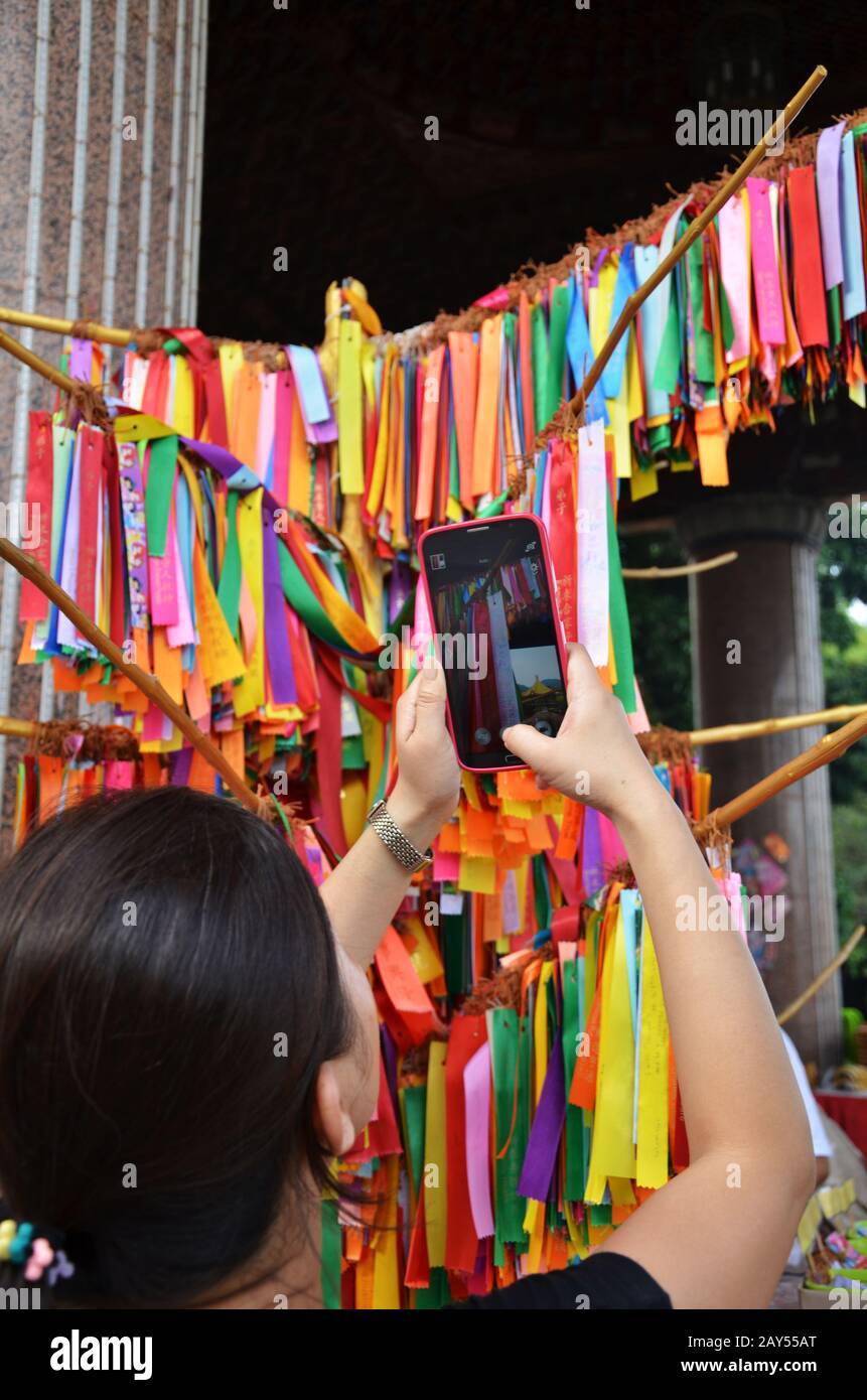 Ribbons hang hi-res stock photography and images - Alamy