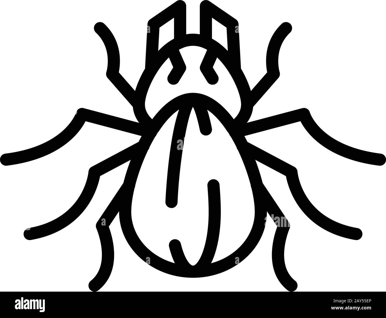 Bug icon, outline style Stock Vector Image & Art - Alamy