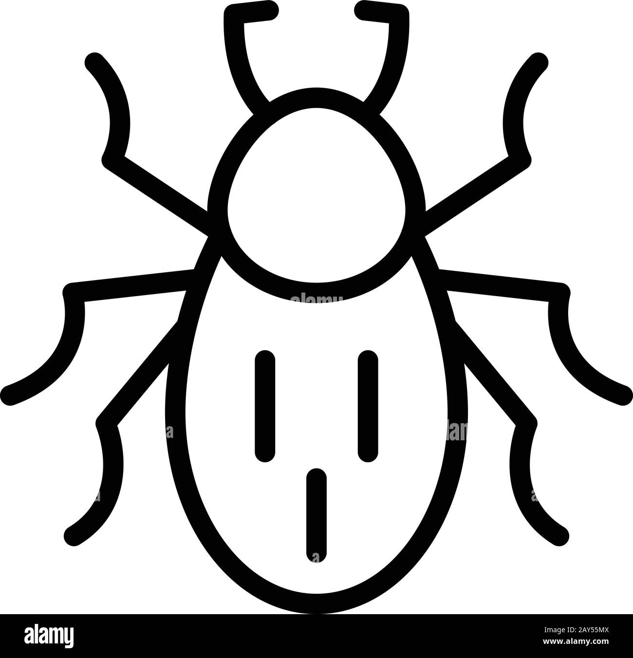 Parasite bug icon, outline style Stock Vector Image & Art - Alamy