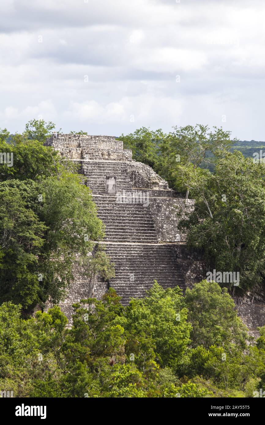 Mayan ruins in Calakmul Stock Photo - Alamy