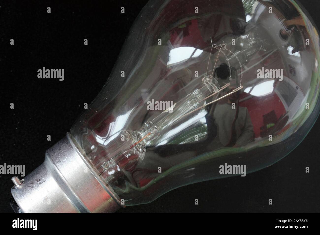 Bayonet fitting halogen lightbulb Stock Photo - Alamy