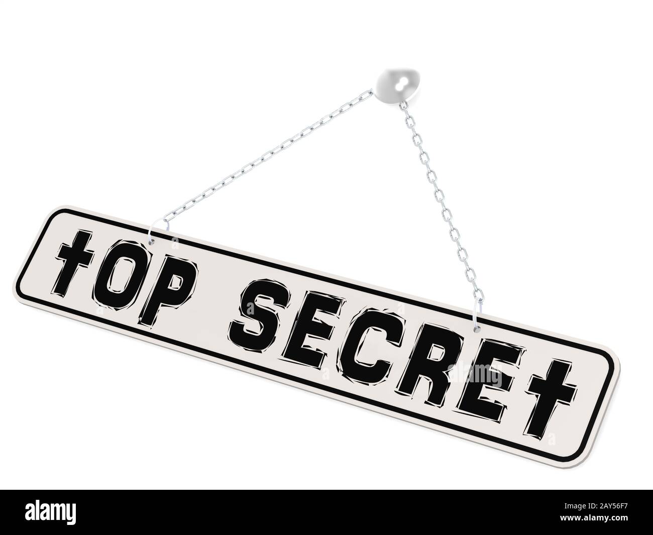 Top secret banner on white background Stock Photo - Alamy