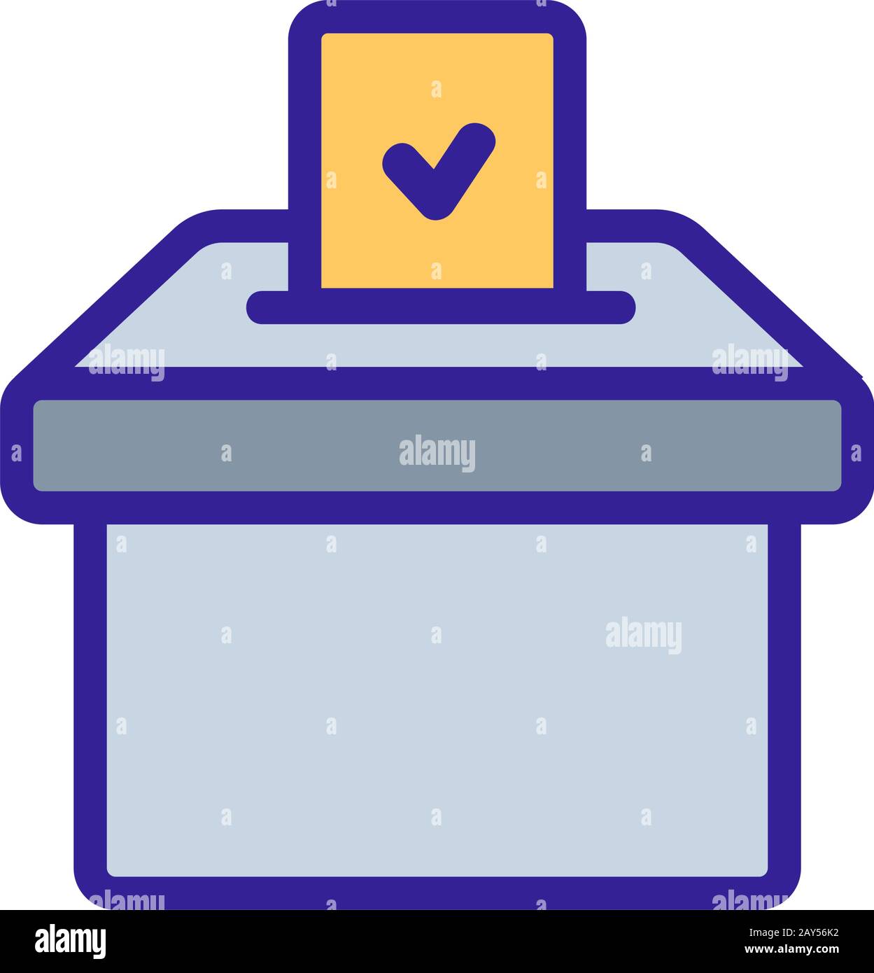 election voting icon vector. Isolated contour symbol illustration Stock ...