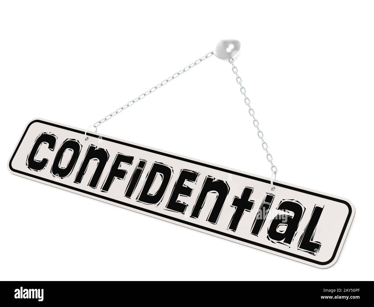 Confidential banner on white background Stock Photo - Alamy