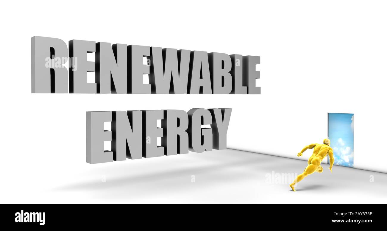 Renewable energy transition concept Cut Out Stock Images & Pictures - Alamy