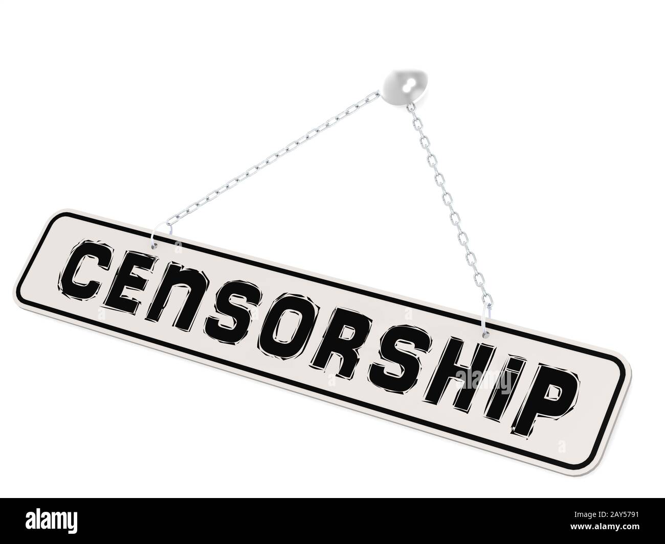 Censorship banner on white background Stock Photo - Alamy