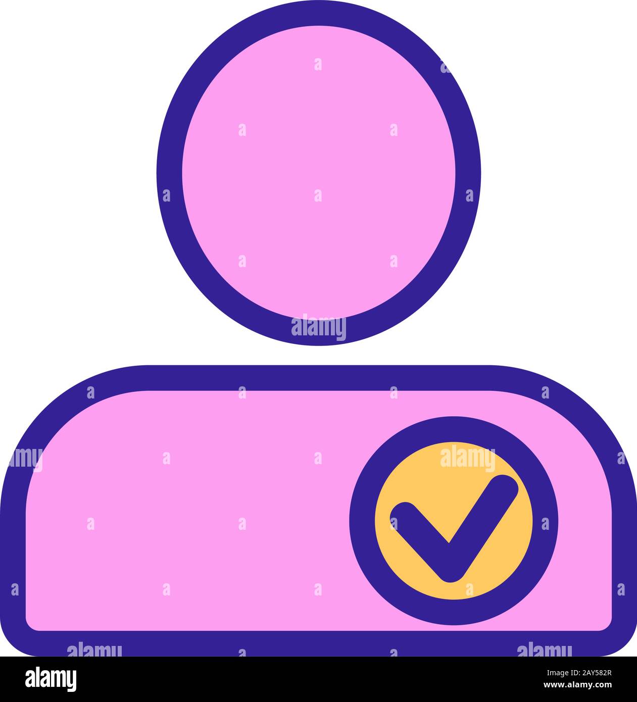 Candidate election icon vector. Isolated contour symbol illustration ...