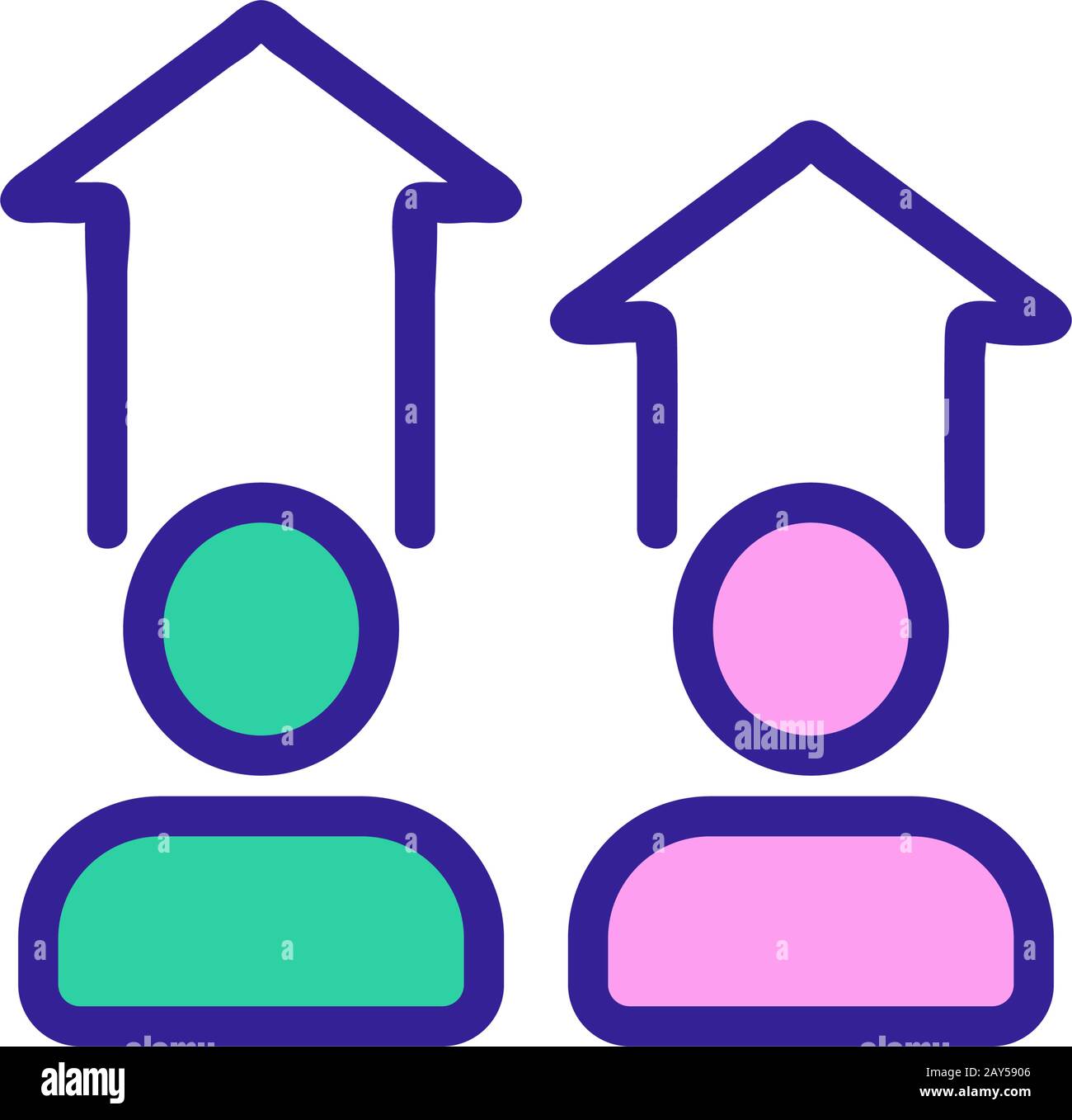 Candidate election icon vector. Isolated contour symbol illustration ...