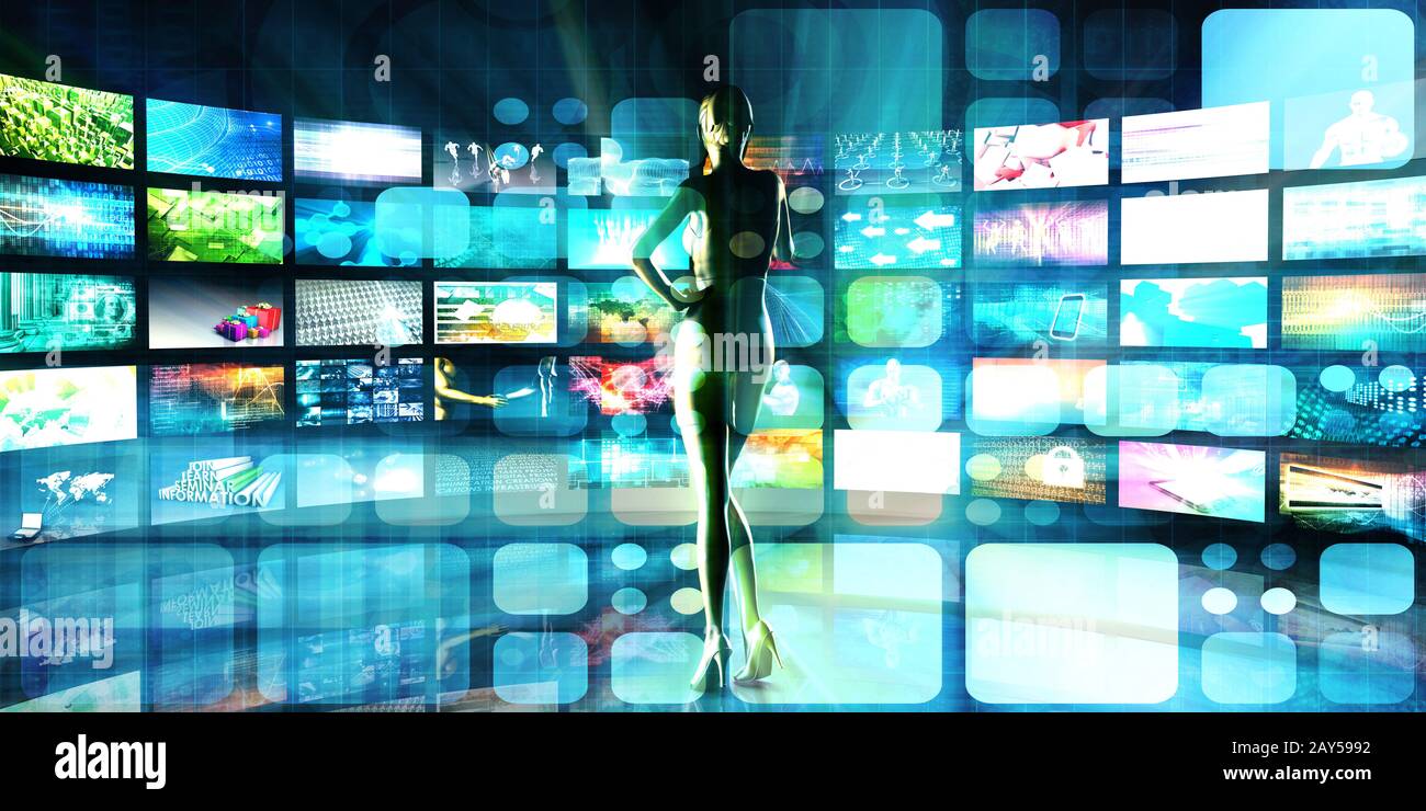 Smartphone Usage for Entertainment Stock Photo - Alamy