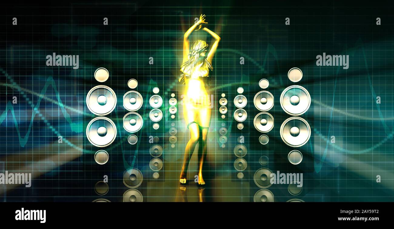 Disco Techno Party Background Stock Photo - Alamy