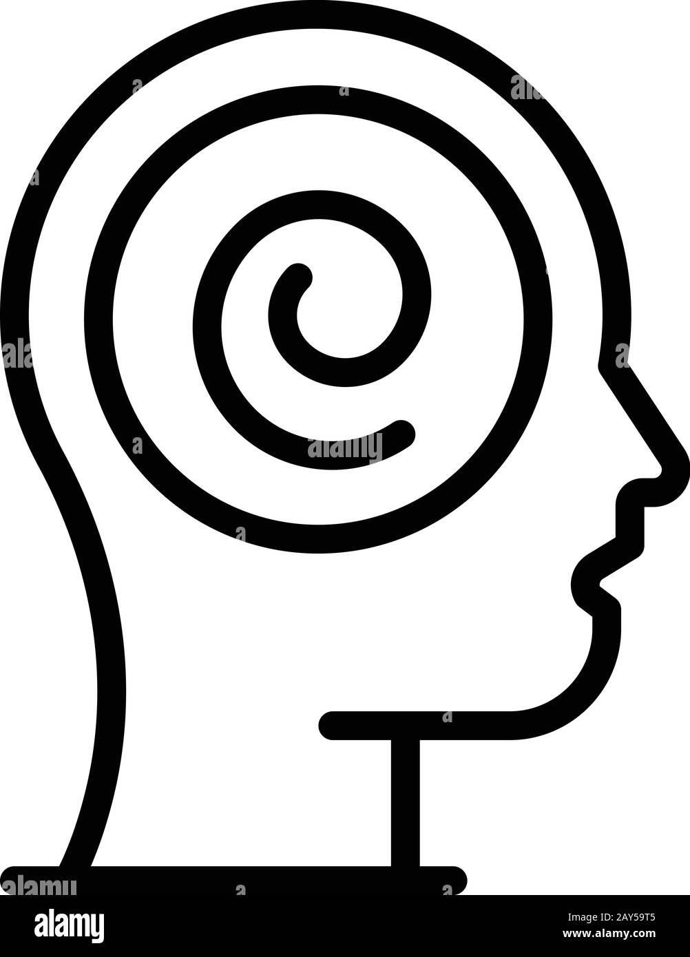 Hypnosis therapy icon, outline style Stock Vector Image & Art - Alamy
