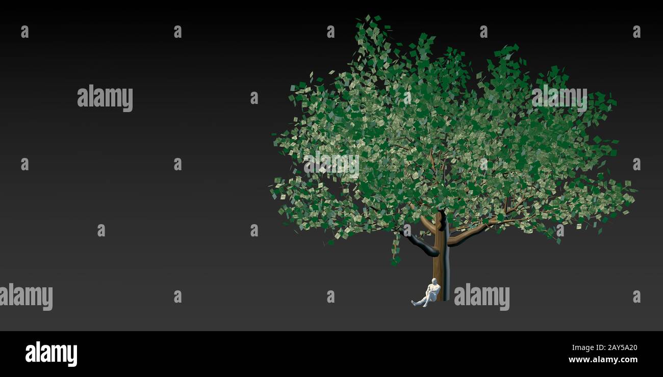 Money tree bank notes hi-res stock photography and images - Alamy