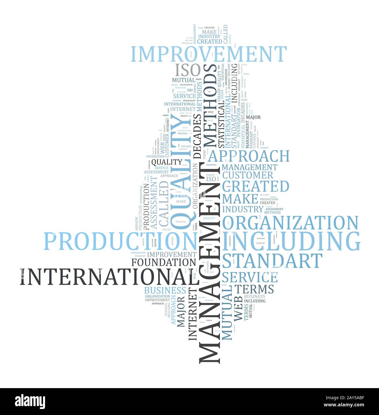 Word Cloud Management Concept Stock Photo - Alamy