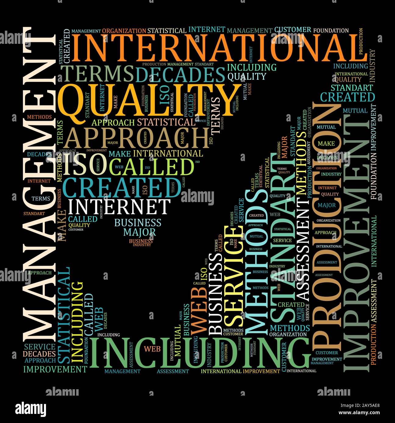 Word Cloud Management Concept Stock Photo - Alamy