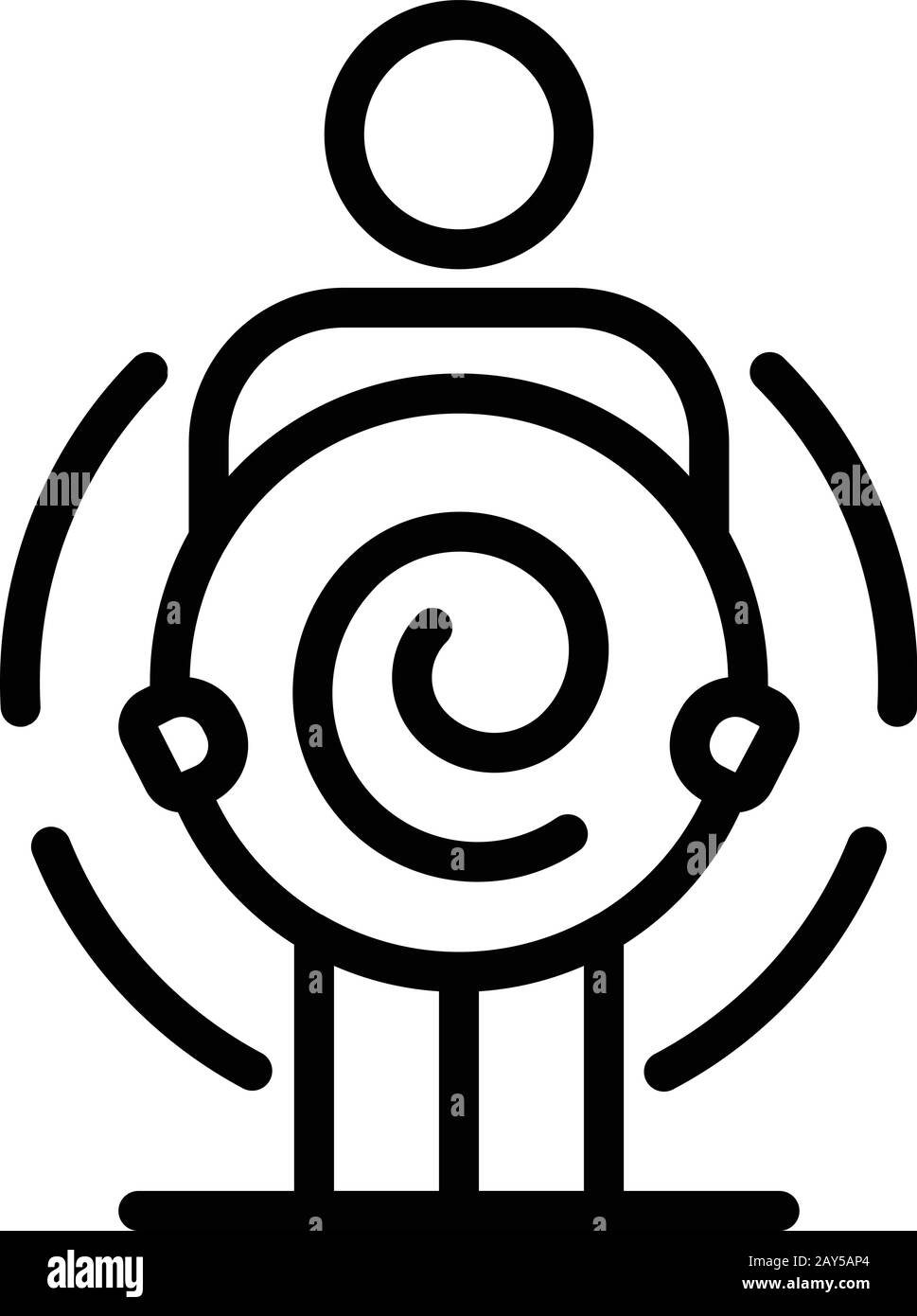 Twirl hypnosis icon, outline style Stock Vector Image & Art - Alamy