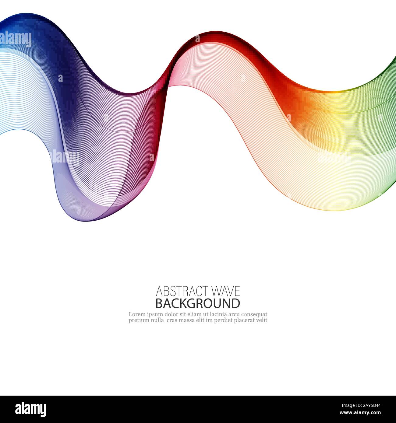 Abstract colorful background with wave, illustration, vector eps10 ...