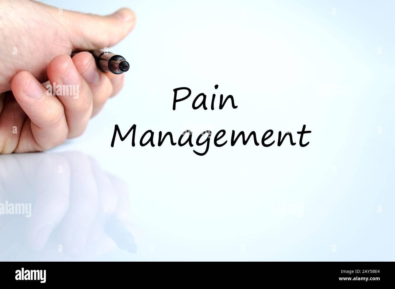Pain management text concept Stock Photo - Alamy