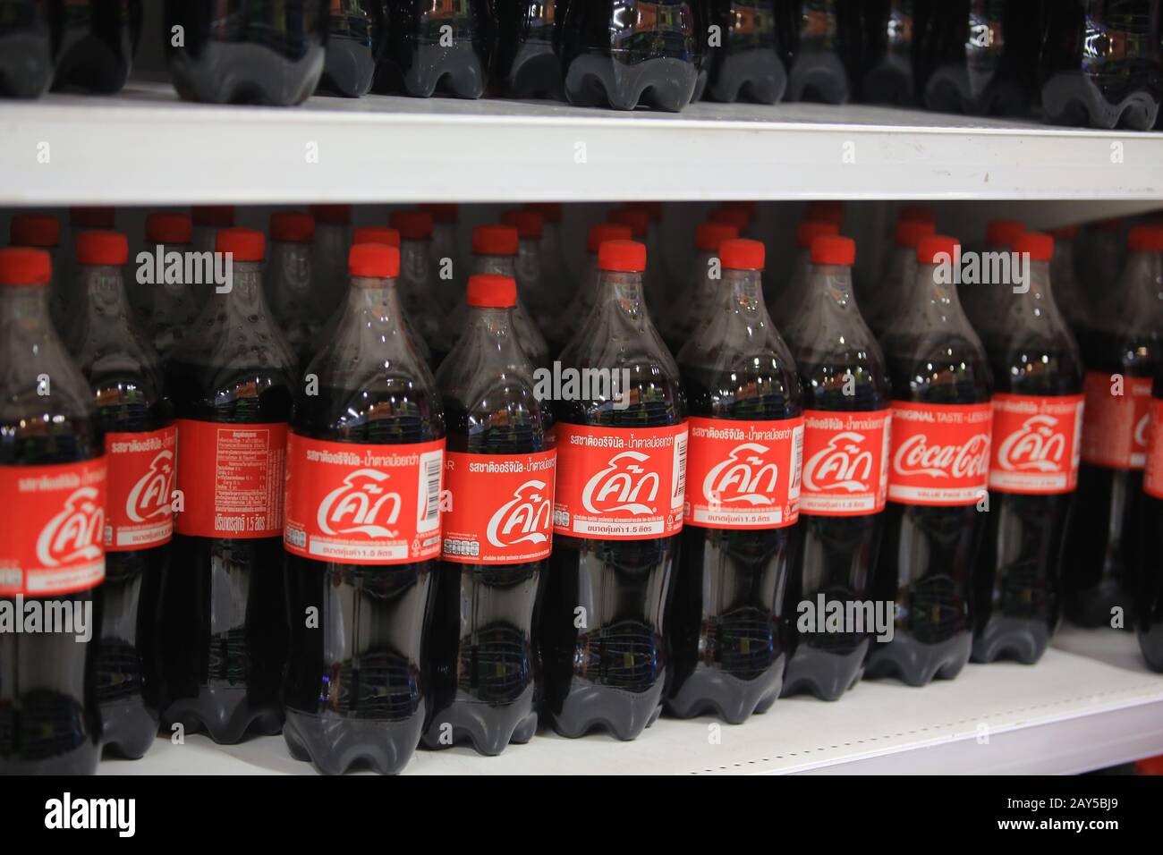 Coca Cola in thai name on the street for wholesale. one of the larggest ...