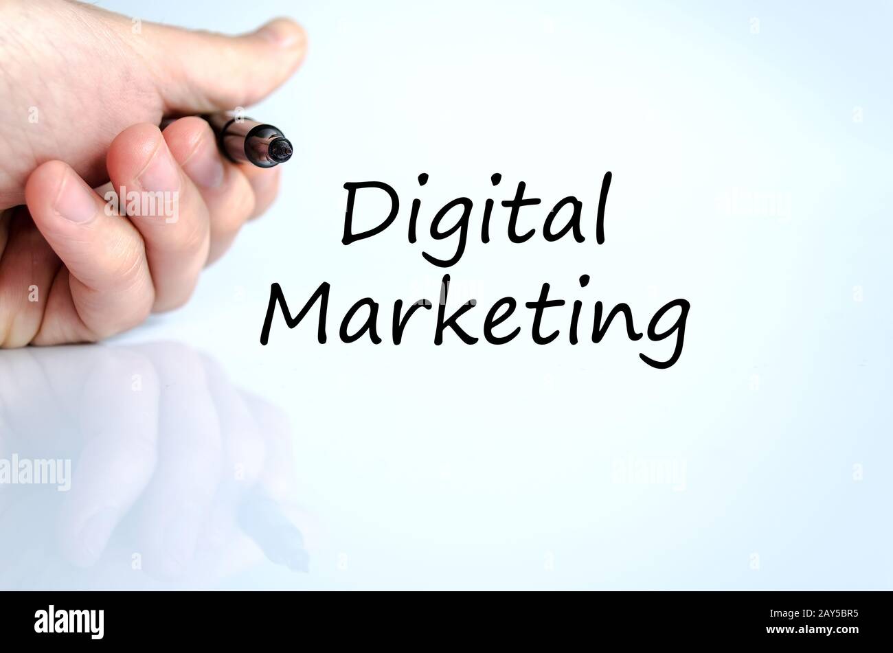 Digital marketing text concept Stock Photo - Alamy
