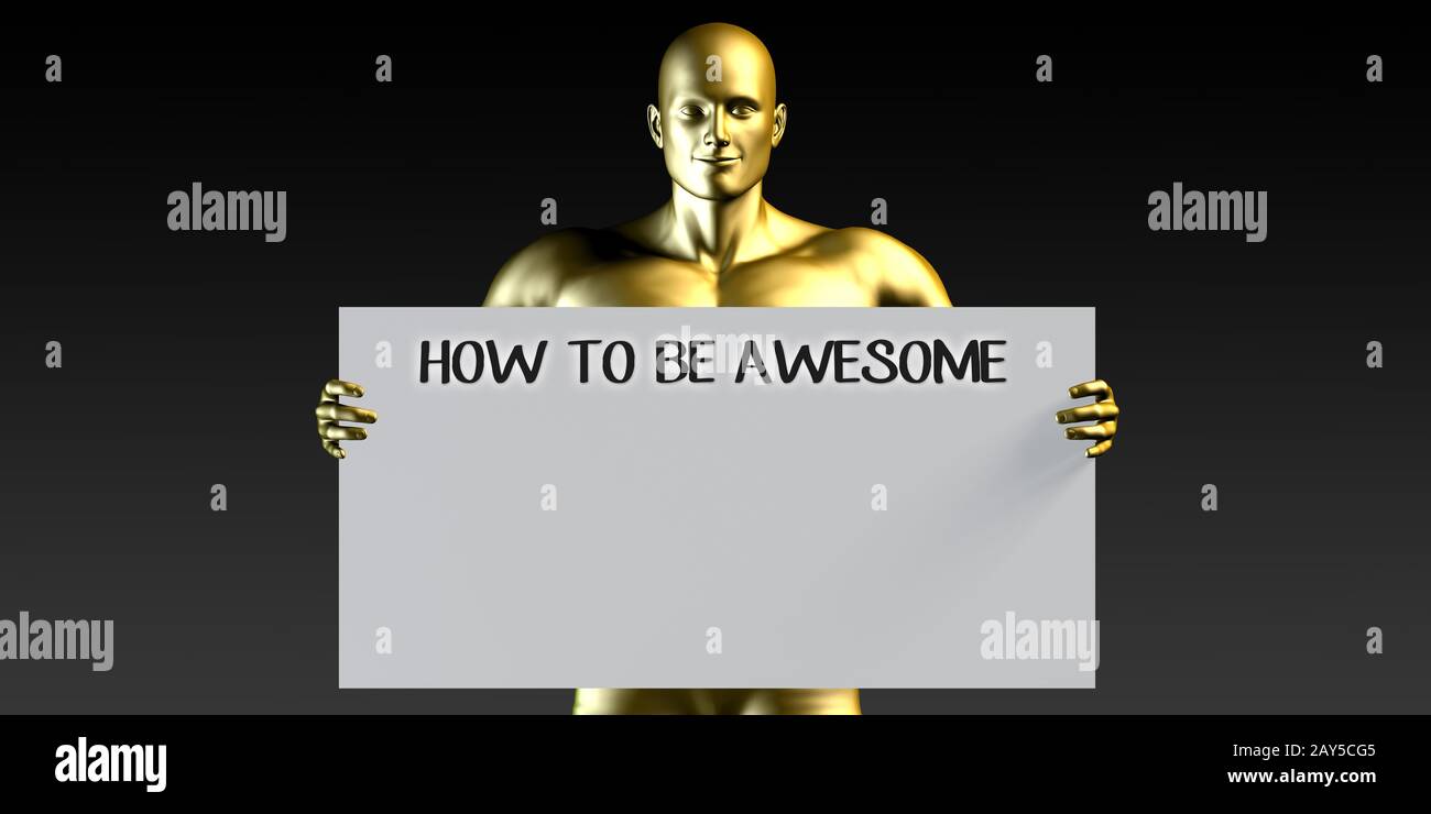 How to be Awesome Stock Photo - Alamy