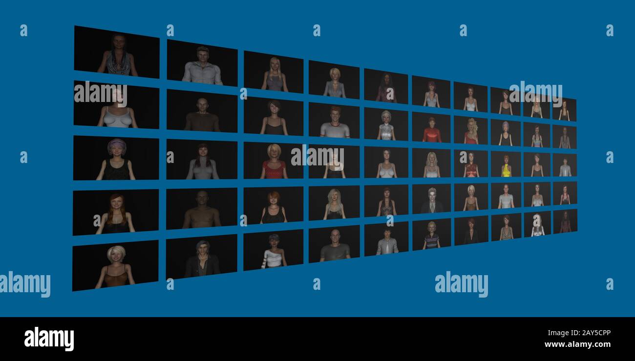 Social Media Diversity Stock Photo - Alamy