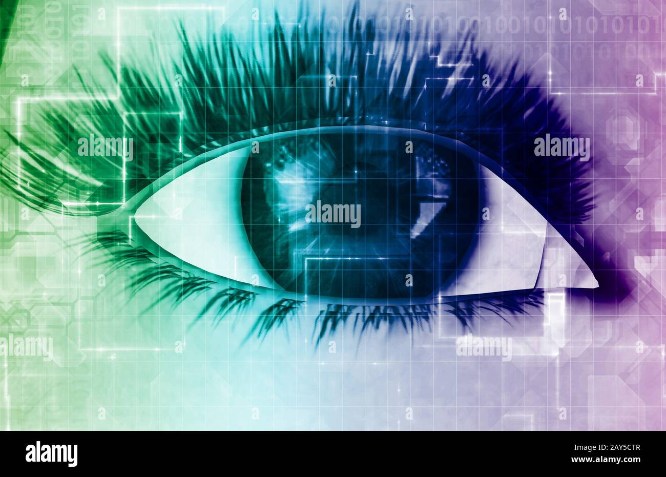 Security Scanning an Iris or Retina Stock Photo - Alamy