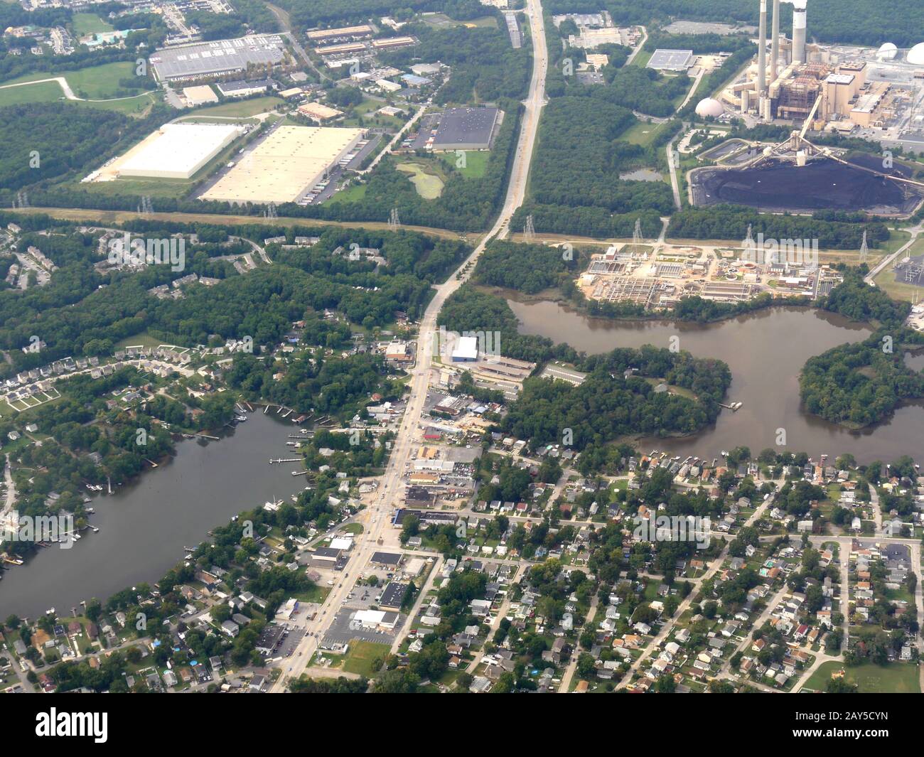 Baltimore, Maryland- September 2017: Baltimore aerial photos seen from ...
