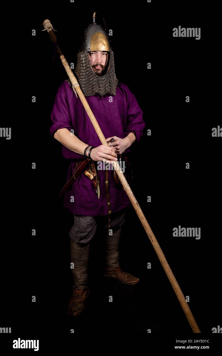 Soldier holds spear hi-res stock photography and images - Alamy