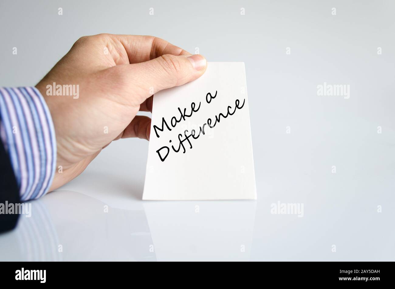 Make a difference text concept Stock Photo - Alamy