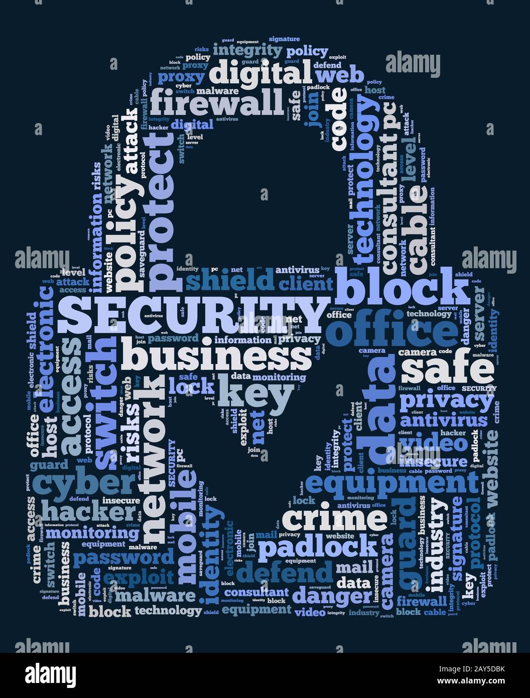 Security word cloud illustration concept hi-res stock photography and ...
