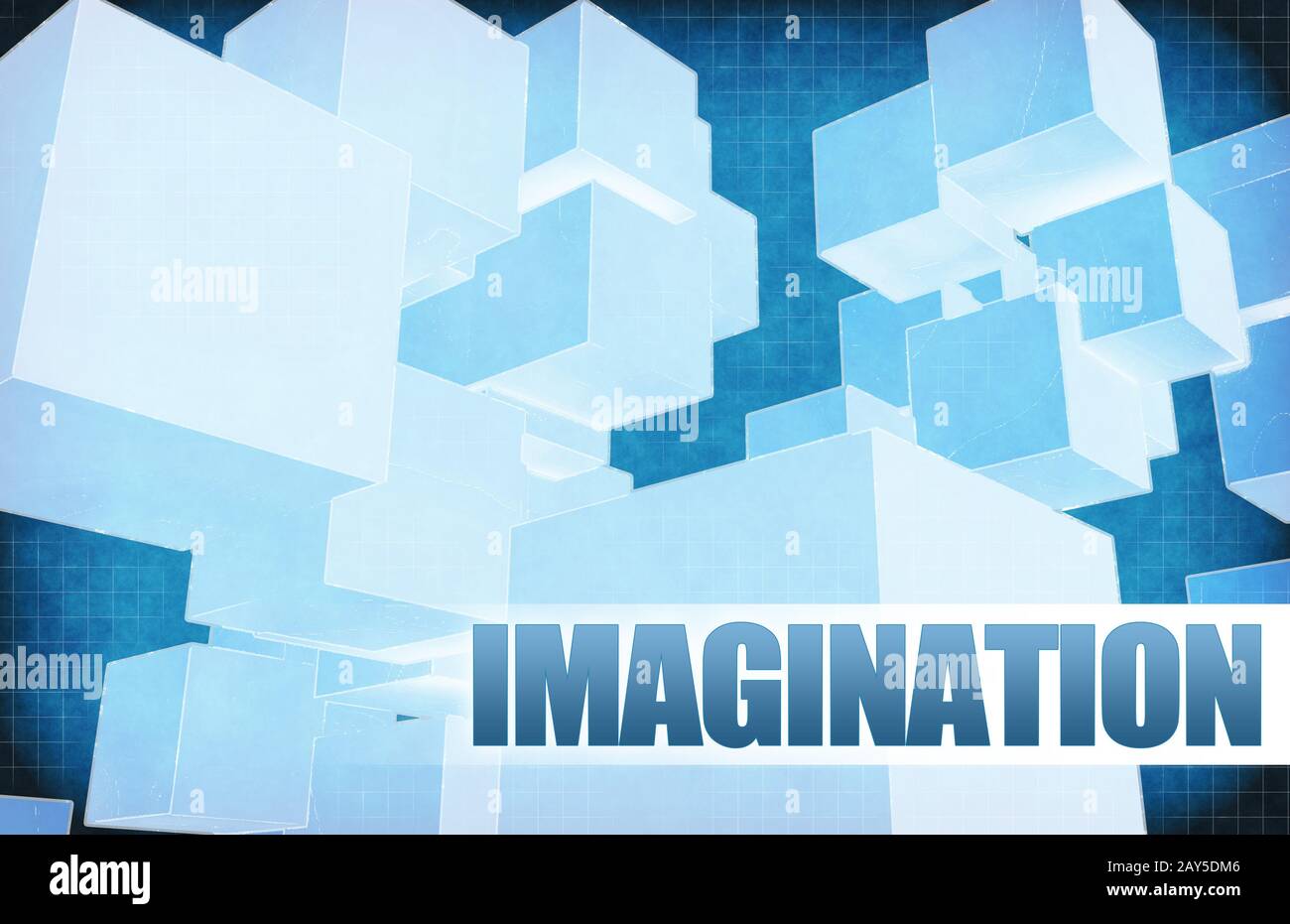 Imagination on Futuristic Abstract Stock Photo - Alamy