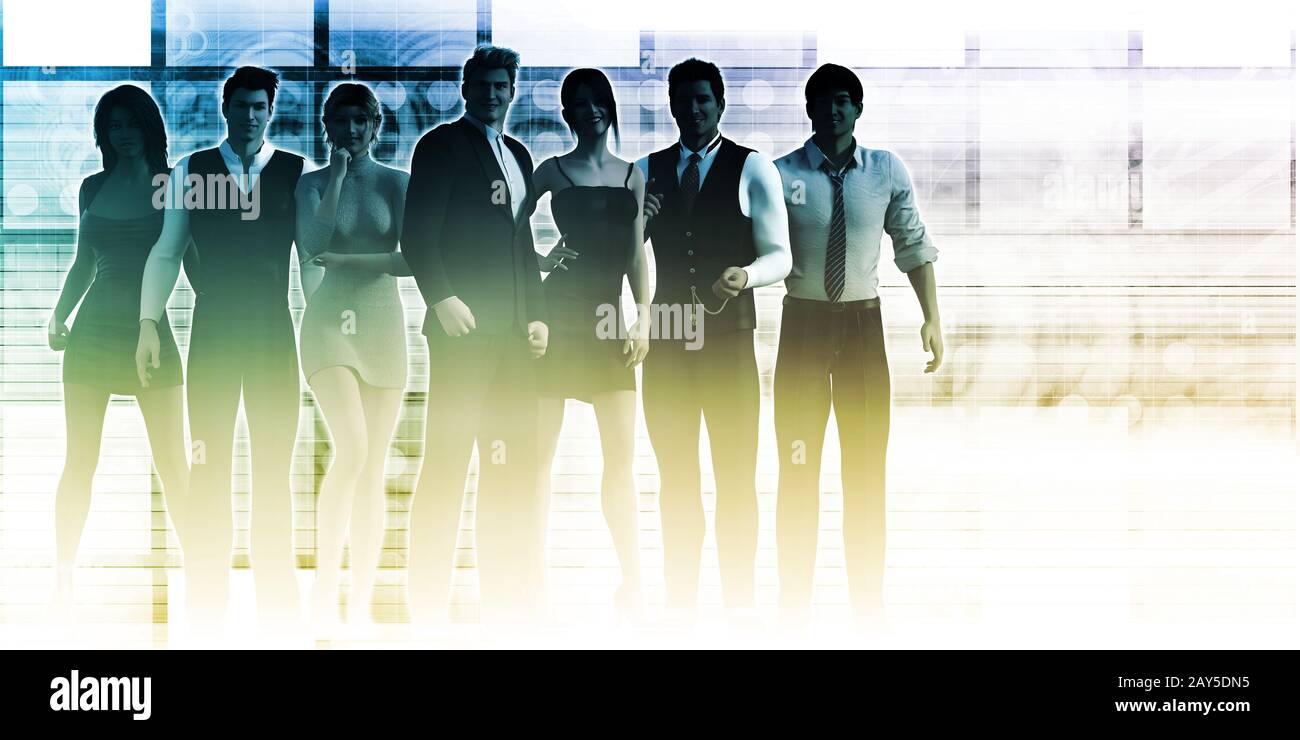 Group of Executives Standing Together Stock Photo - Alamy