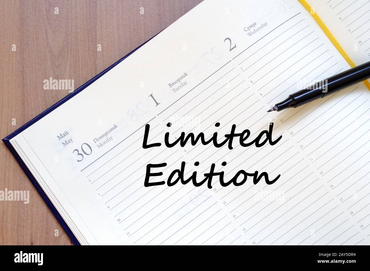 Limited edition write on notebook Stock Photo - Alamy