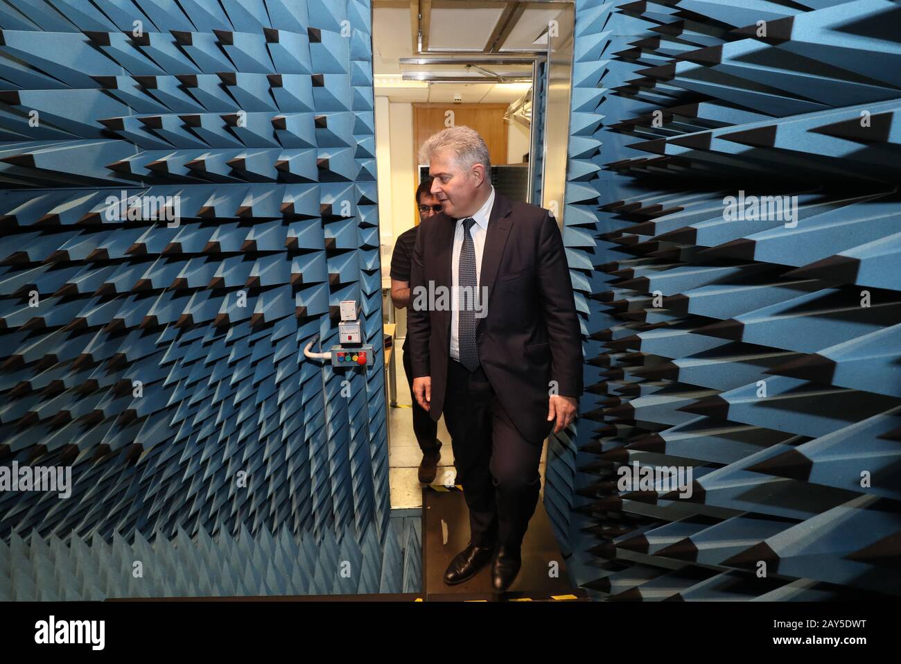 Newly appointed Northern Ireland Secretary Brandon Lewis entering an ...