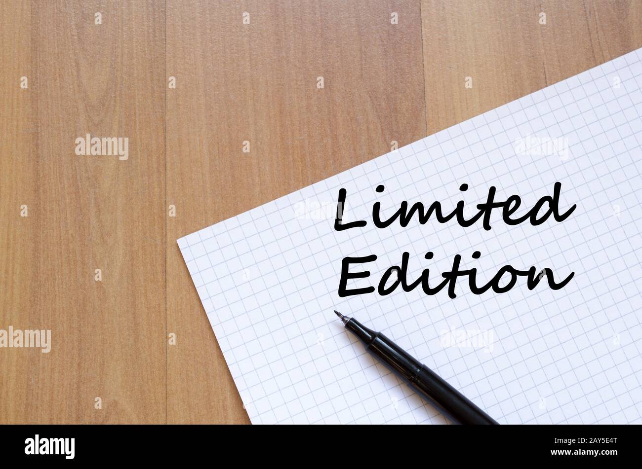 Limited edition write on notebook Stock Photo - Alamy