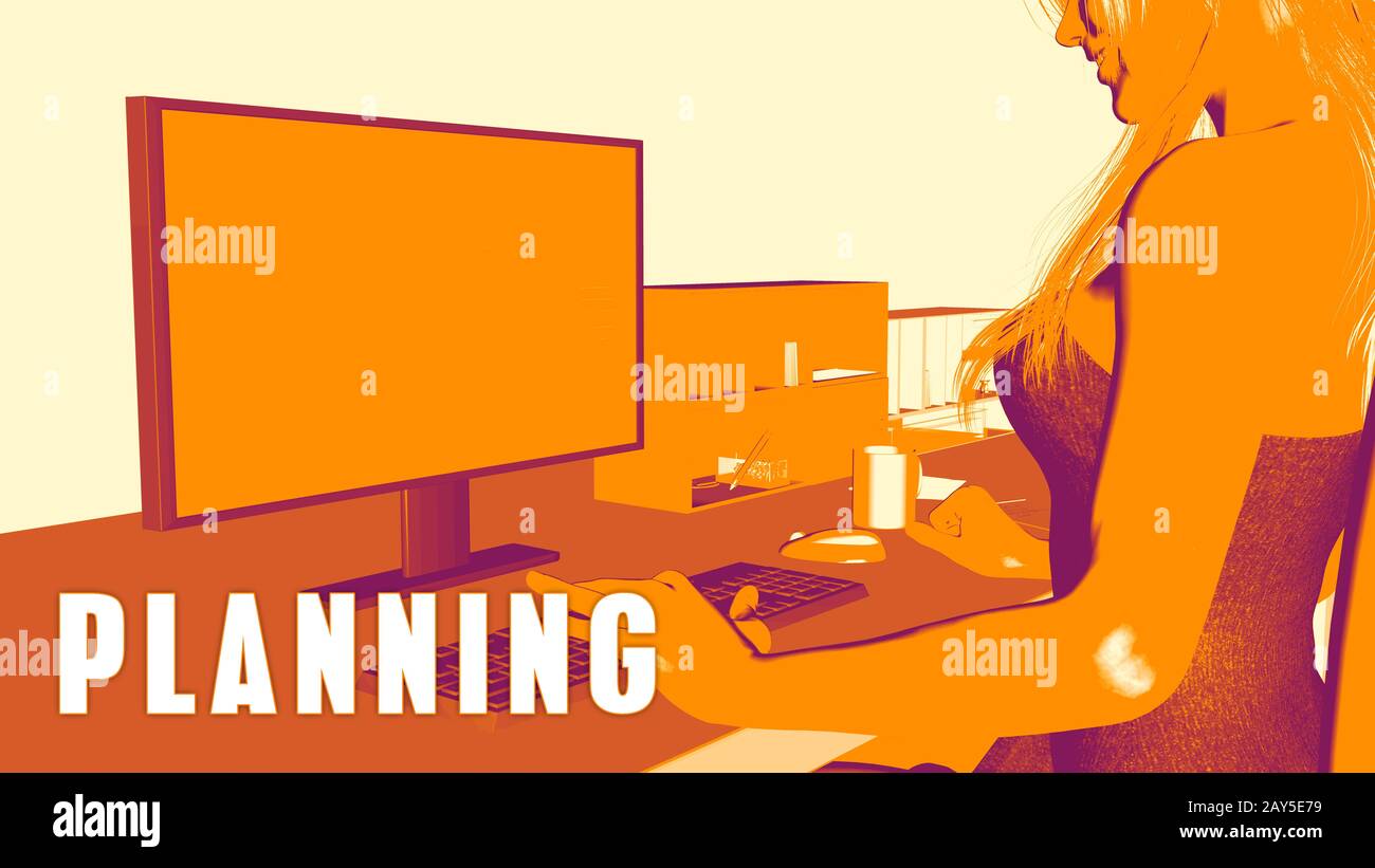 Planning Concept Course Stock Photo - Alamy