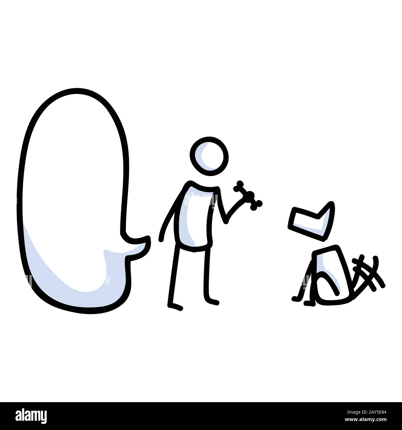 Friendship clipart stick Stock Vector Images - Alamy