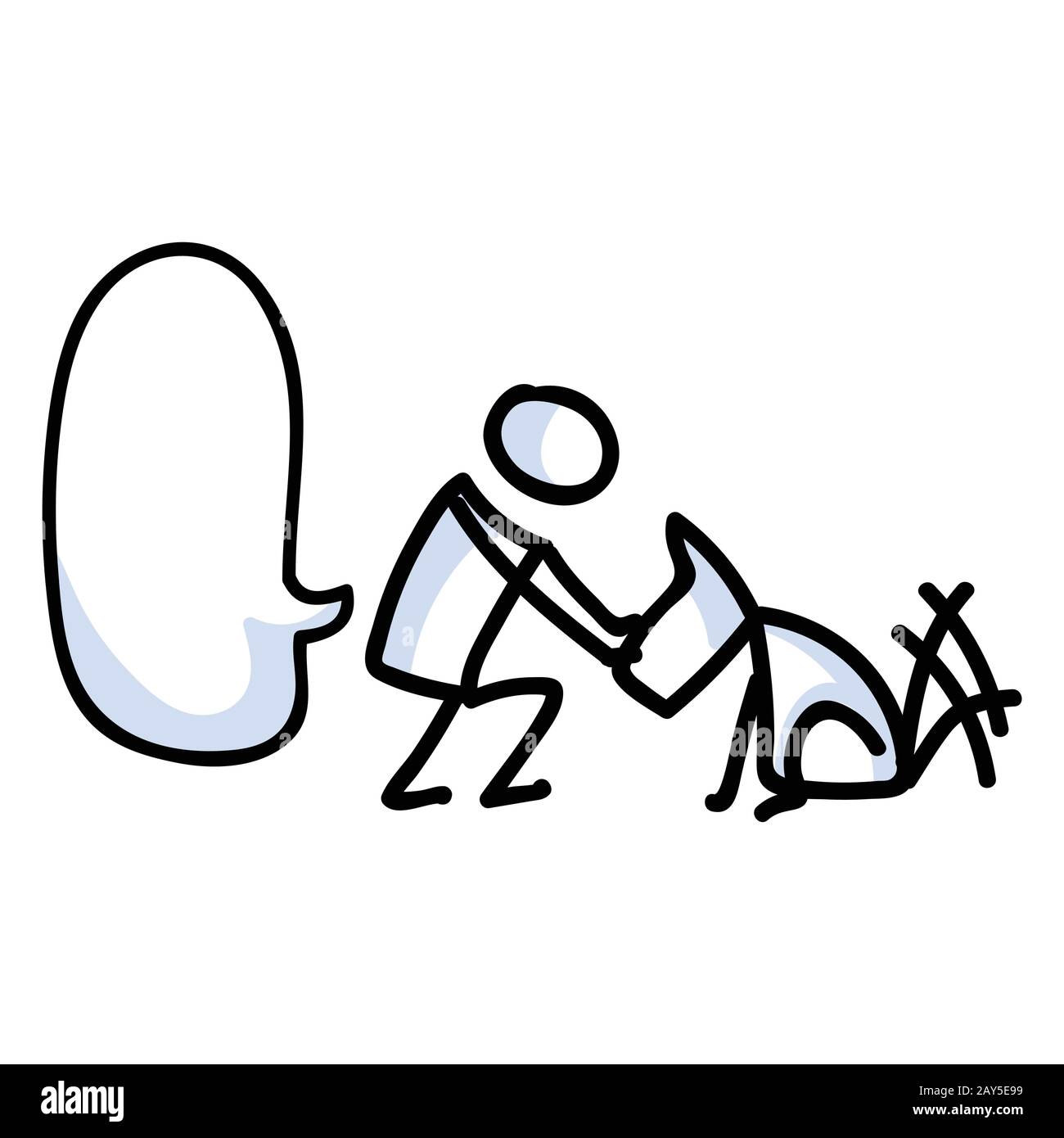 Cute stick figure owner petting dog with speech bubble vector clipart ... Cute stick figure owner petting dog with speech bubble vector clipart ...