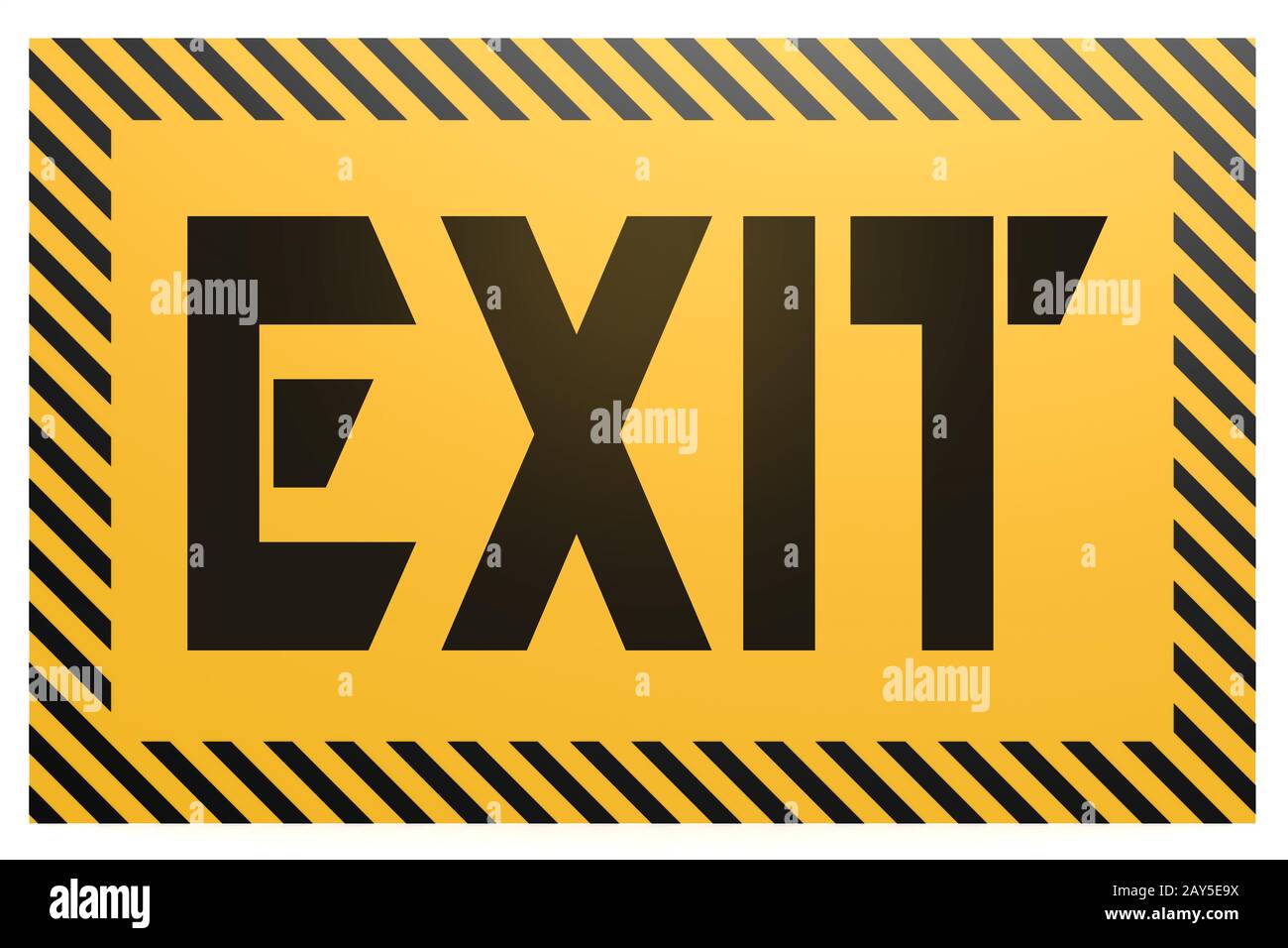 Banner with exit word Stock Photo - Alamy