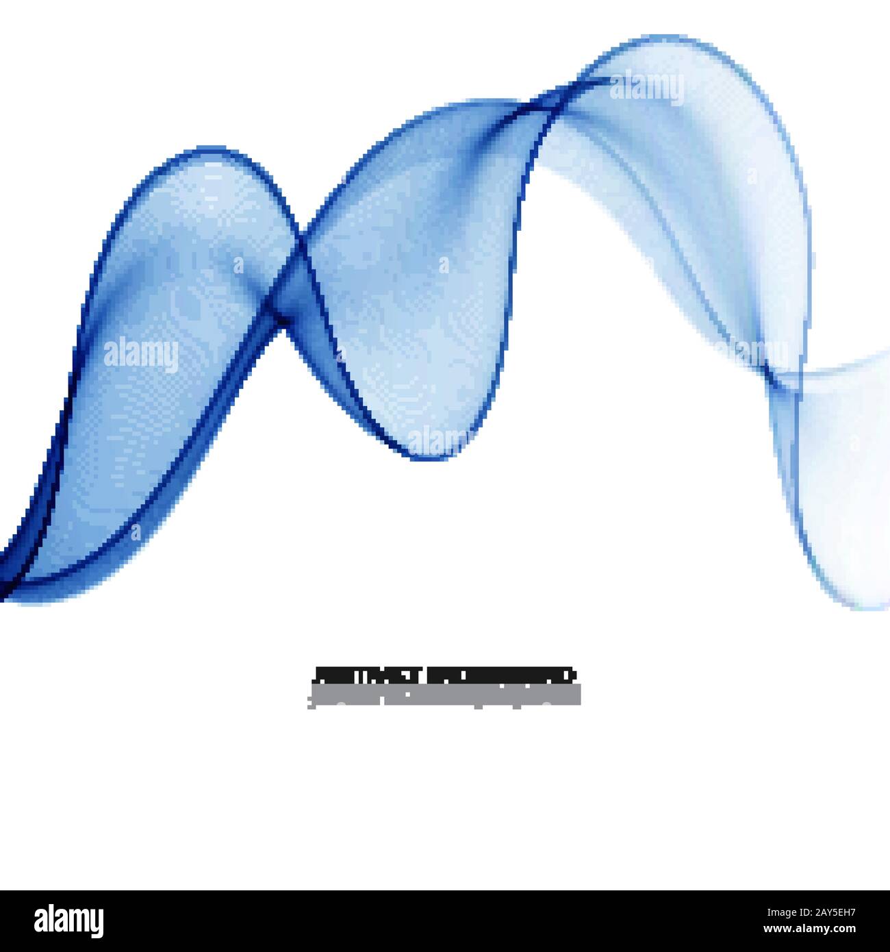 Abstract vector background, blue waved lines for brochure, website ...